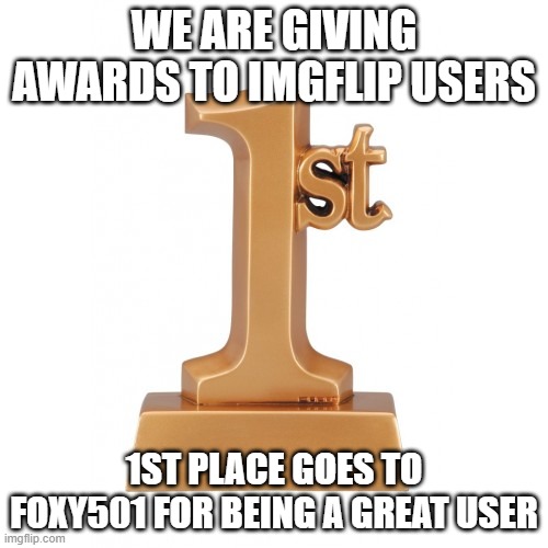 1st Place Award - Imgflip
