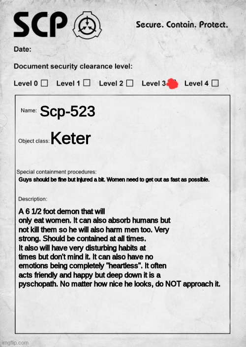 SCP Document Imgflip