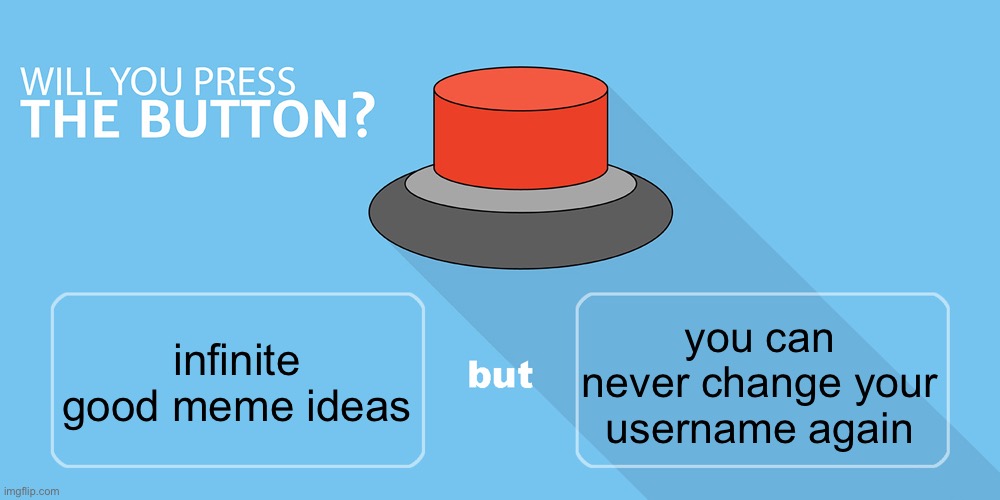 Would you press the button? - Imgflip