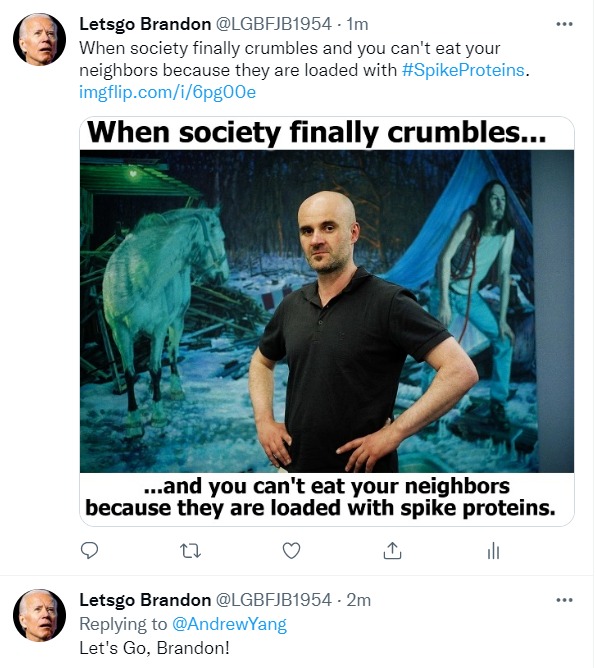 Let's Go Brandon: When society finally crumbles... - Imgflip