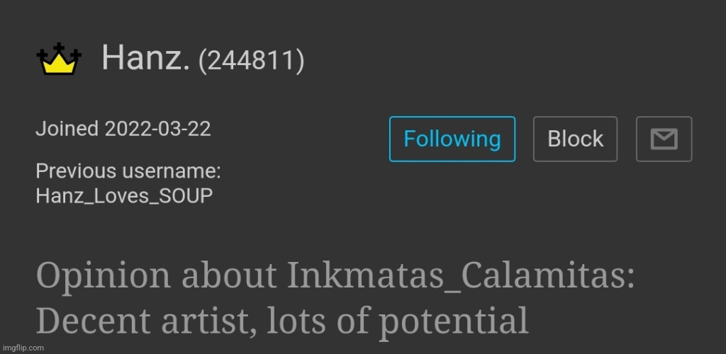 @Hanz I'm very much a self taught artist who's taking Art class - Imgflip