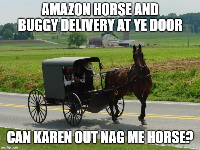 Not even a driver, but I have developed a plan to introduce the Amish ...