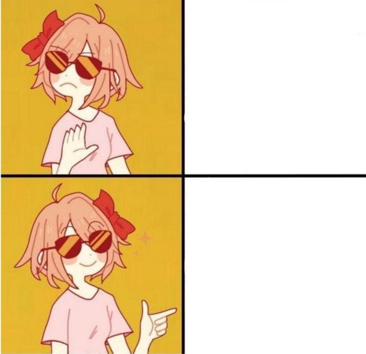 Coolyori Hotline Bling Pointing Meme Blank Template Imgflip