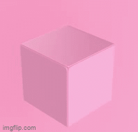 Pink to gold cube - Imgflip