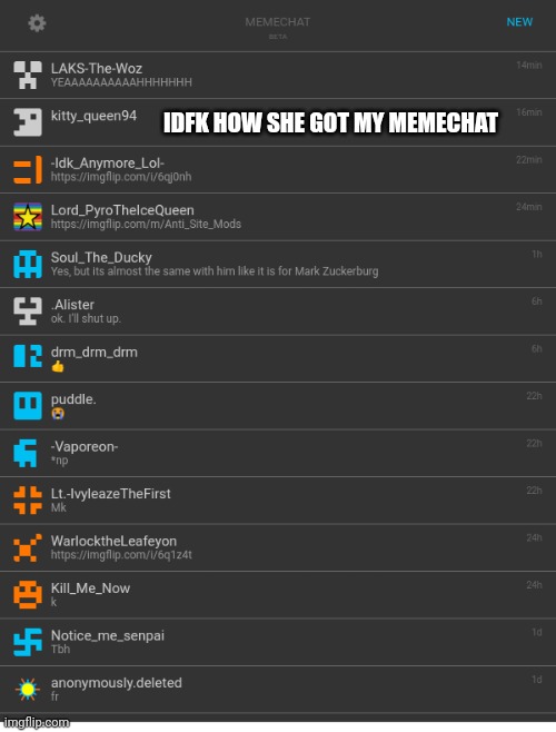 Memechat reveal, also, hi chat - Imgflip