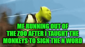 Shrek running - Imgflip