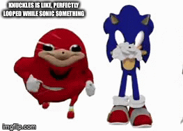 Knuckles is perfectly looped though. #15 - Imgflip