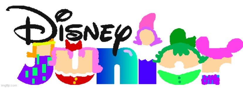 Disney junior logo ribbon and friends - Imgflip
