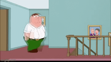 Peter Griffin falls down stairs - Imgflip