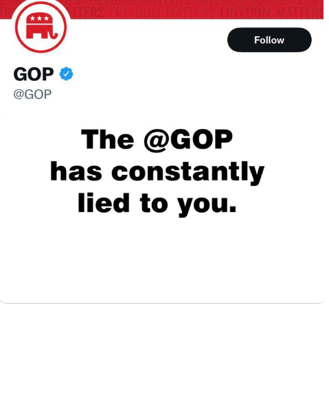 GOP Twitter Blank Template - Imgflip