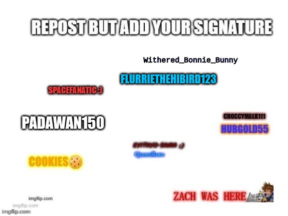 Repost this and add your name? - Imgflip