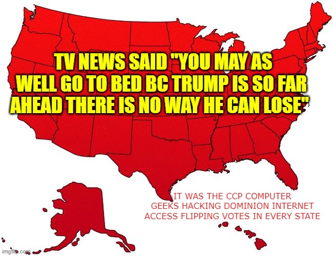 Red USA map - Imgflip