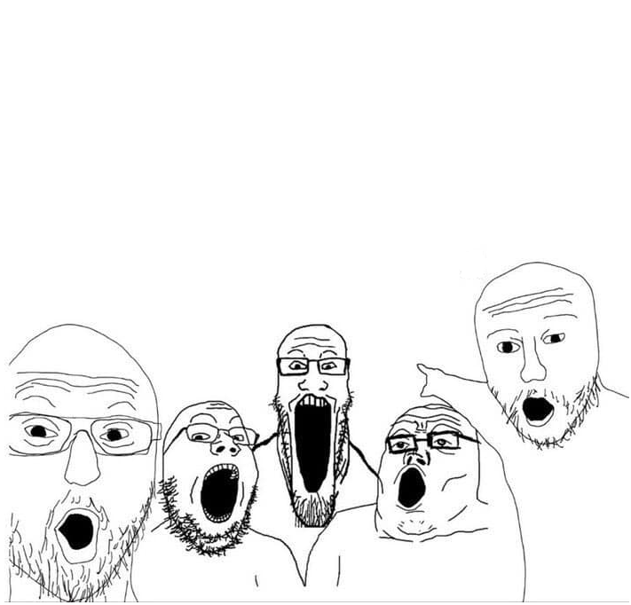 Wojak Gang Pointing Blank Template Imgflip
