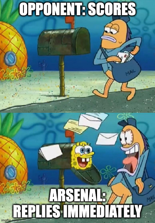 SpongeBob surprising mailman - Imgflip