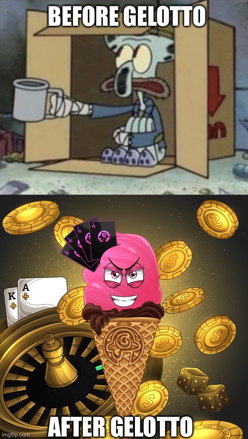 Image tagged in poor squidward vs rich spongebob - Imgflip