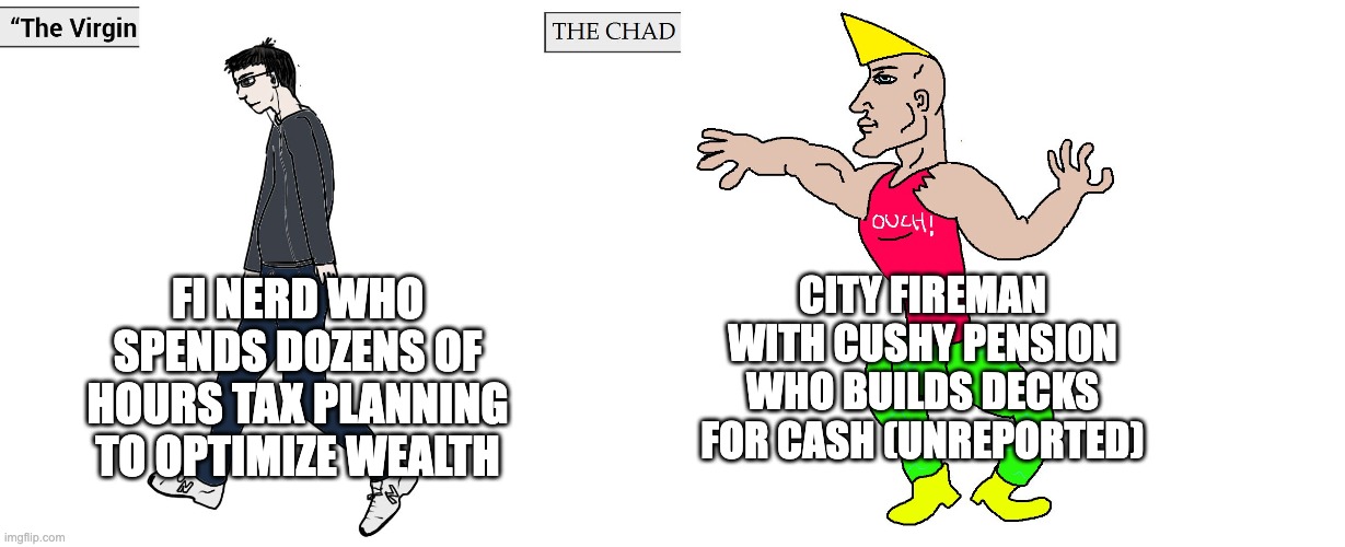 Virgin and Chad - Imgflip