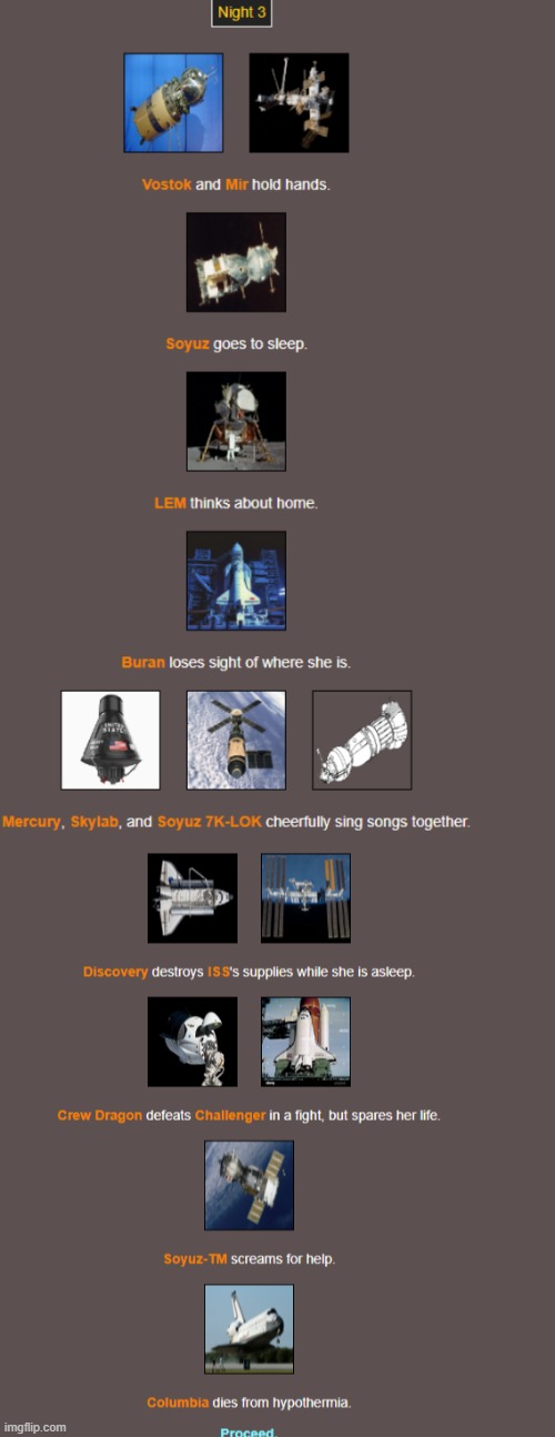 Dang Discovery just took all of the ISS's supplies - Imgflip