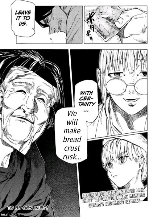 Bread crust rusk : r/Juujika_no_rokunin