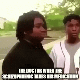 schizophrenia be like - Imgflip