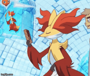 Delphox after searching itself up: - Imgflip