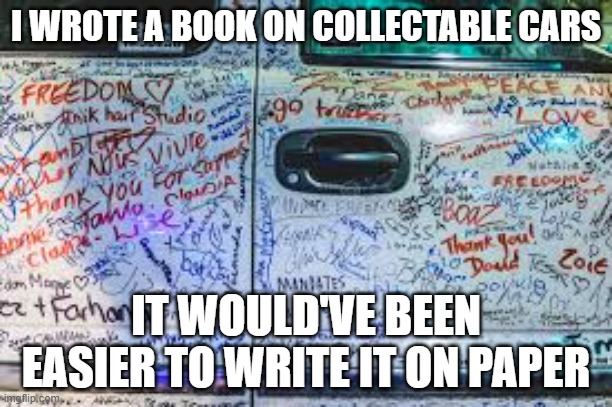 write on cars - Imgflip