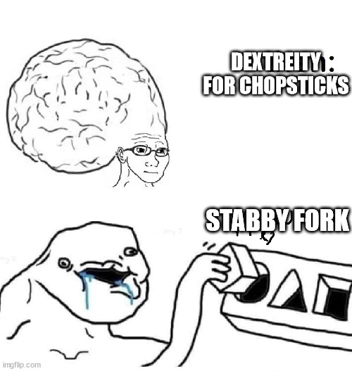 Big Brain vs Stupid Drooling Puzzle - Imgflip