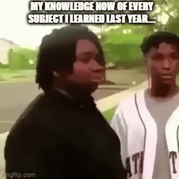 Nowadays, lessons don't stick to me...