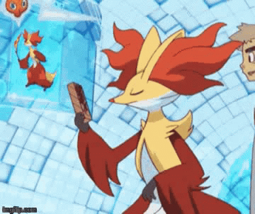 looks like Delphox made the ultimate mistake of searching itself up ...