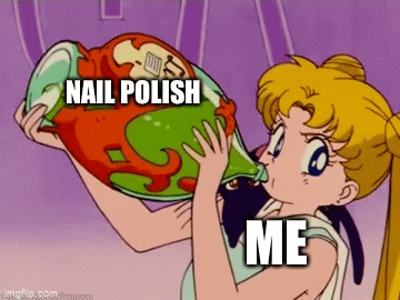Me eating nail polish part 3 - Imgflip