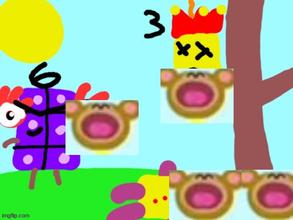 Numberblocks dead three - Imgflip