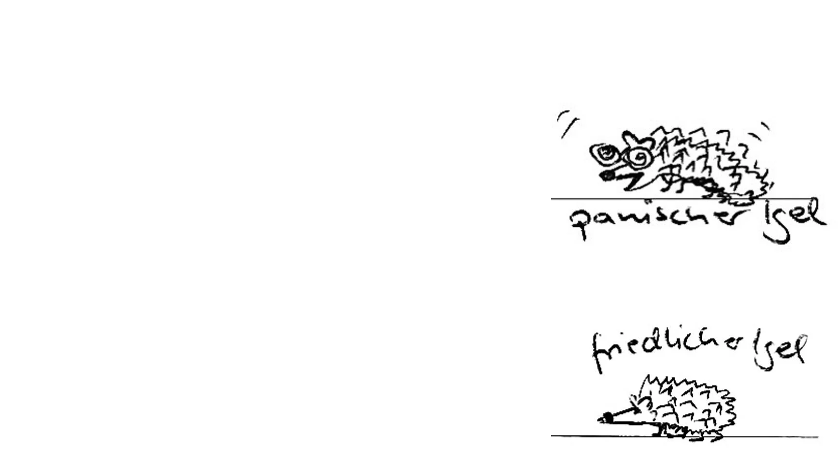 Friedlicher Igel/Panischer Igel Memes - Imgflip