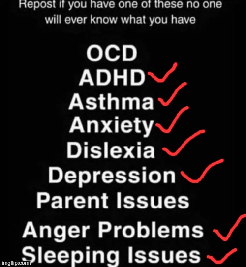 i used to have parent issues, idk what ocd is - Imgflip