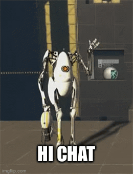 Image tagged in gifs,portal 2,p-body,hi - Imgflip