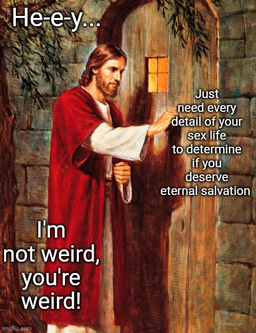 Jesus Knocking - Imgflip
