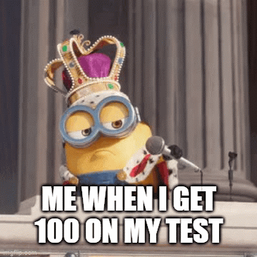 i just 100 on my test - Imgflip