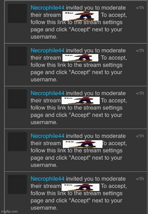 Mf keeps inviting me to the stream - Imgflip