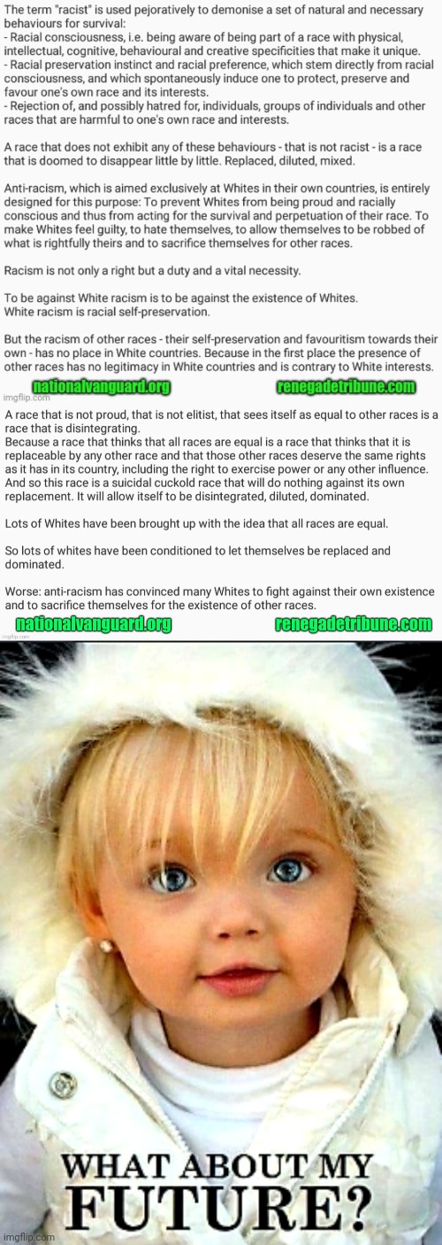 Image tagged in racism is racial self preservation - Imgflip