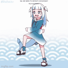 gawr gura hololive english distraction dance - Imgflip