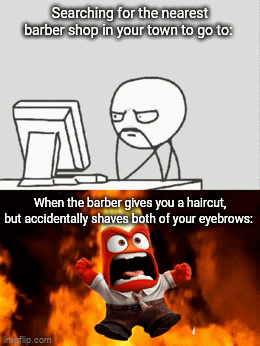 The barber shop - Imgflip