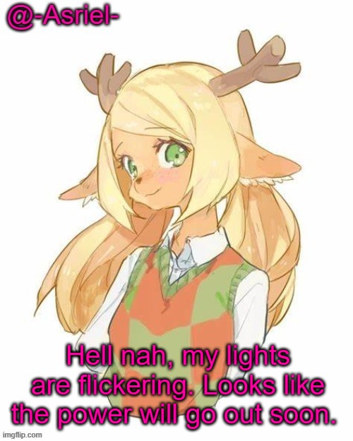 Asriel's Noelle Temp (yet again) - Imgflip