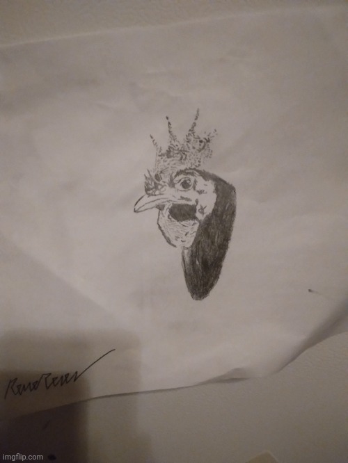 a chicken i drew with 2 colors - Imgflip