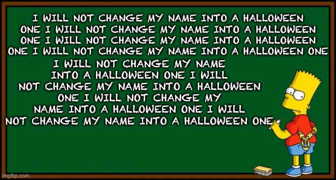 Bart Simpson - chalkboard - Imgflip