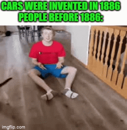 people before the invention of cars - Imgflip