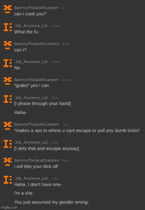 Mf just assumed my gender incorrectly - Imgflip