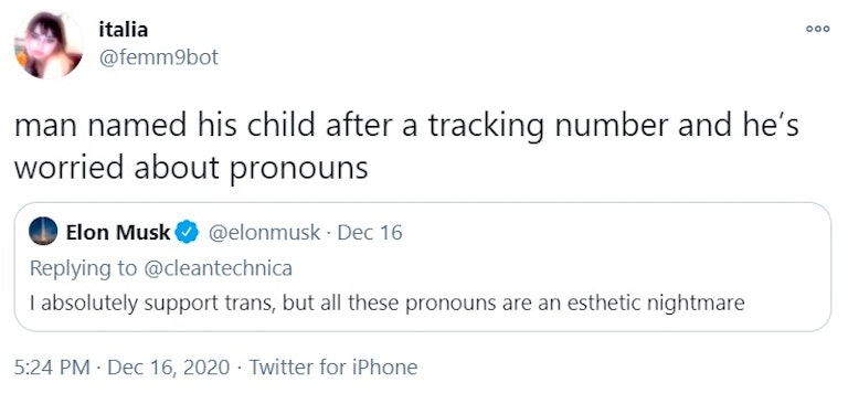 Elon Musk tweet transphobia Blank Template - Imgflip