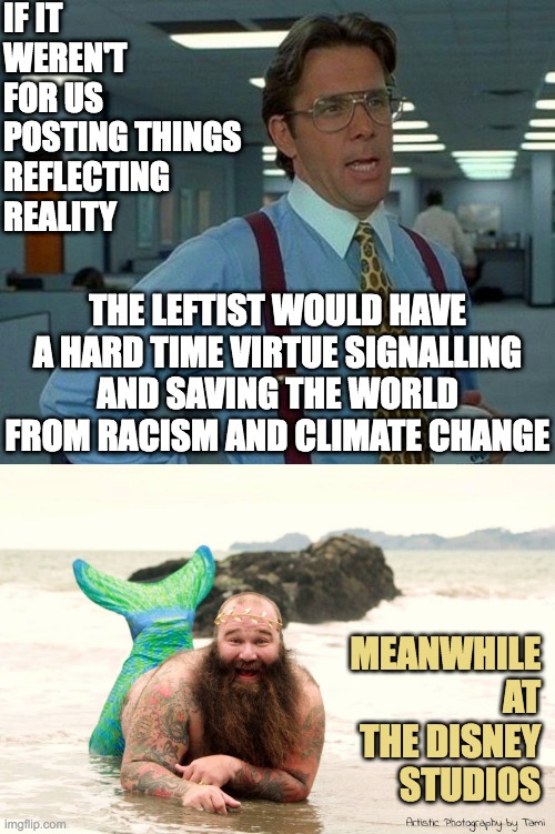 We provide an outlet for the Chronic Virtue Signallers - Imgflip
