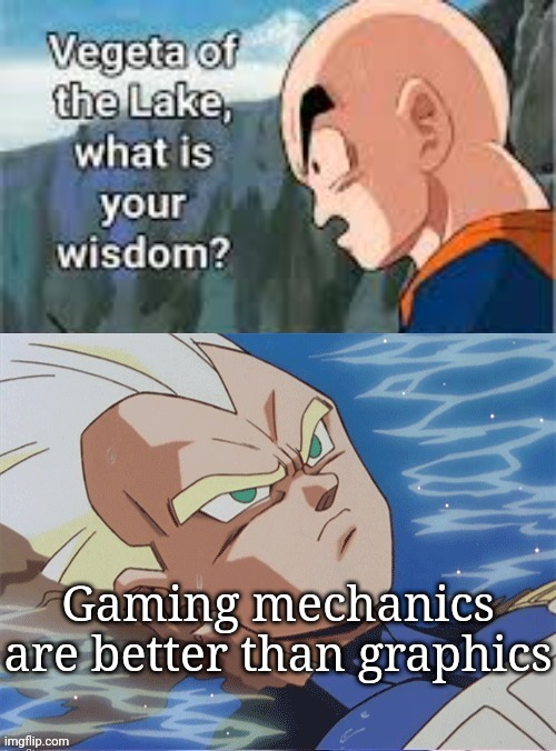 Vegeta of the lake what is your wisdom - Imgflip