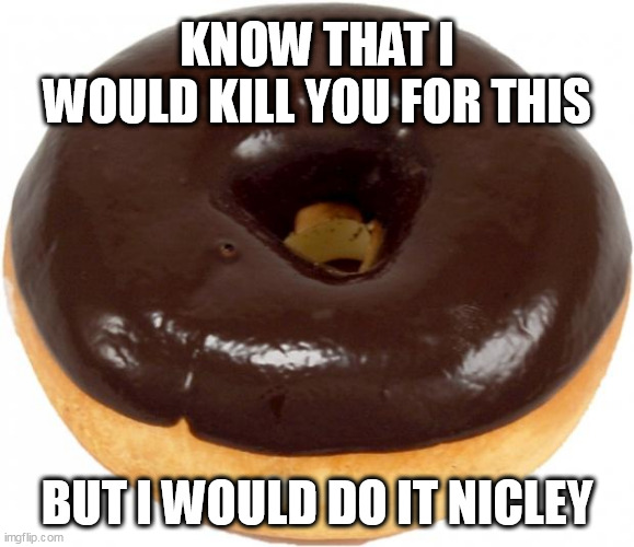 chocolate doughnut - Imgflip