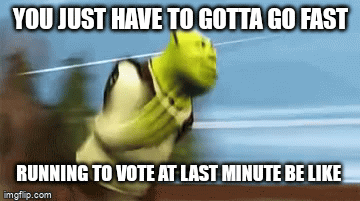 Shrek running it really be like that wait till 2024 - Imgflip