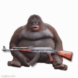Monke with AK47 - Imgflip